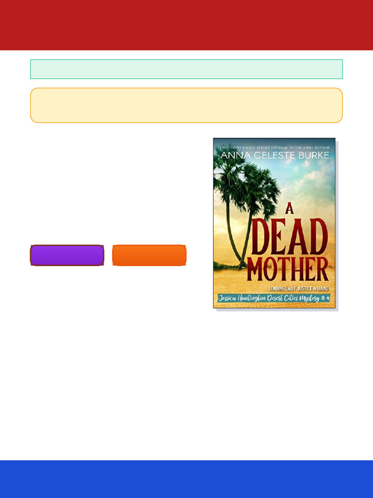 A Dead Mother Jessica Huntington Cozy Mystery 4 Anna Celeste Burke Et ...