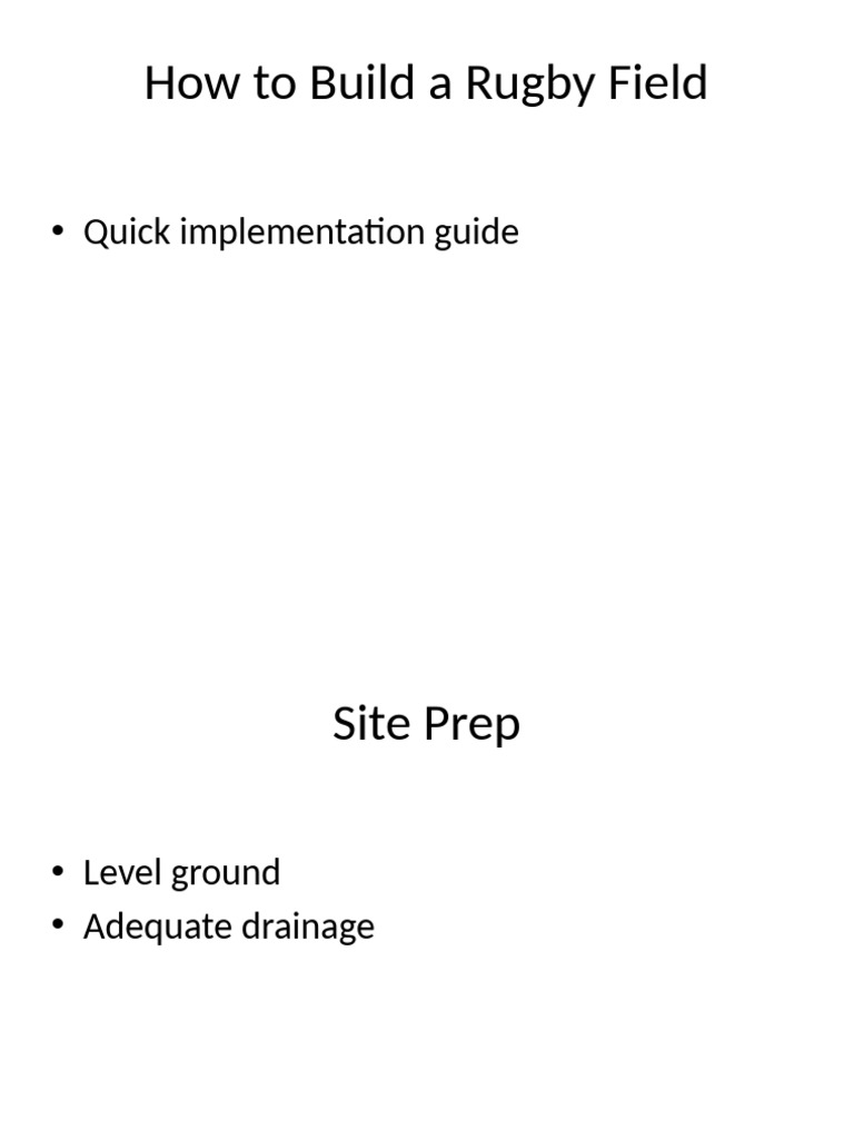 Rugby Field Building v2 | PDF