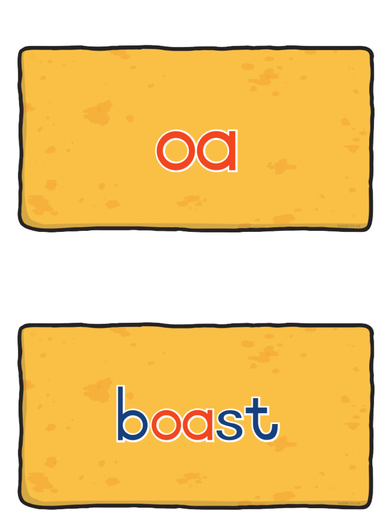 Grade 2 Oa Sound Word Wall Cards | PDF