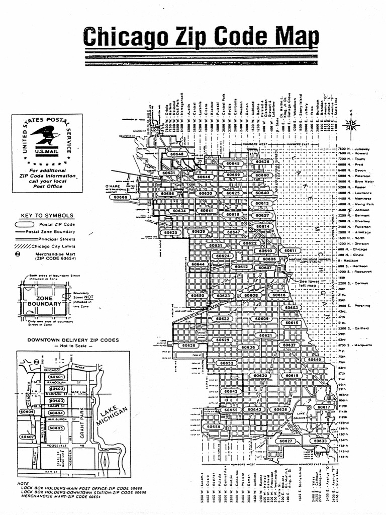 Chicago Zip Code Map | PDF