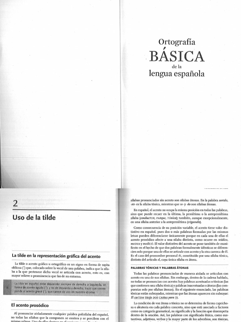 Tilde Signos Ortograficos | PDF