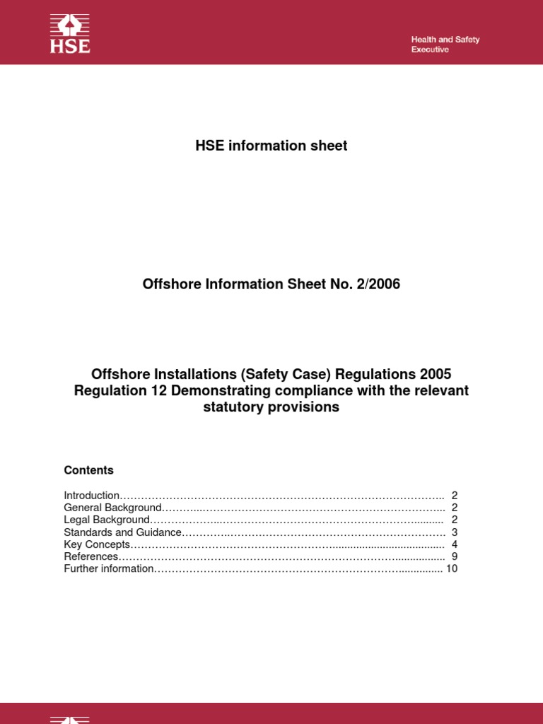 Offshore Installations (Safety Case) Regulations 2005 (PDF 181KB) | PDF ...