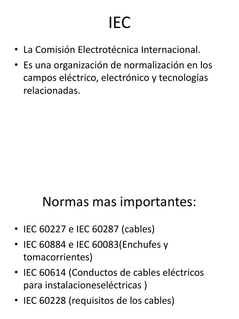 Normas Iec y Nom | PDF