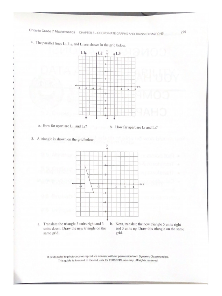 Ontario Grade 7 Mathematics Chapter 8 - Coordinate Graphs and ...