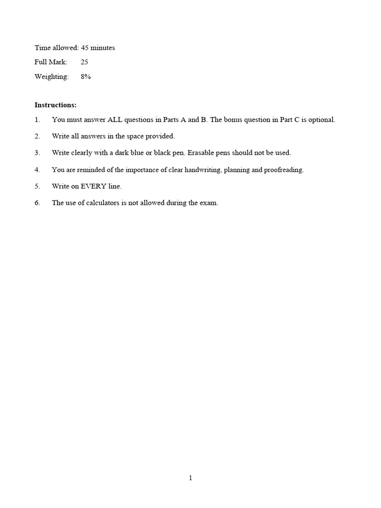 Sample Exam Questions Literature - Oscar | PDF