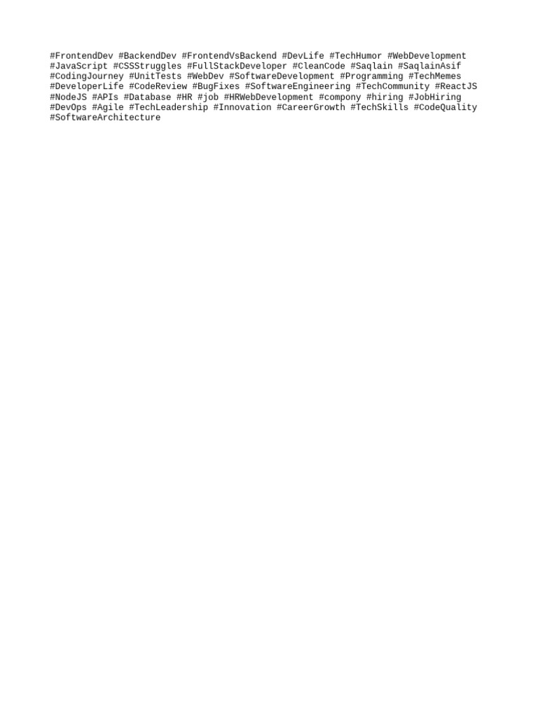 Hash Tags | PDF