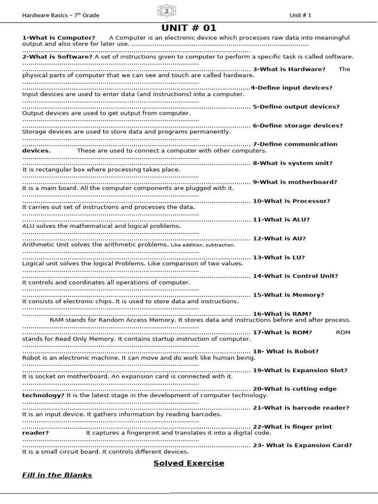 7 Chapter No1 | PDF | Random Access Memory | Computer Data Storage