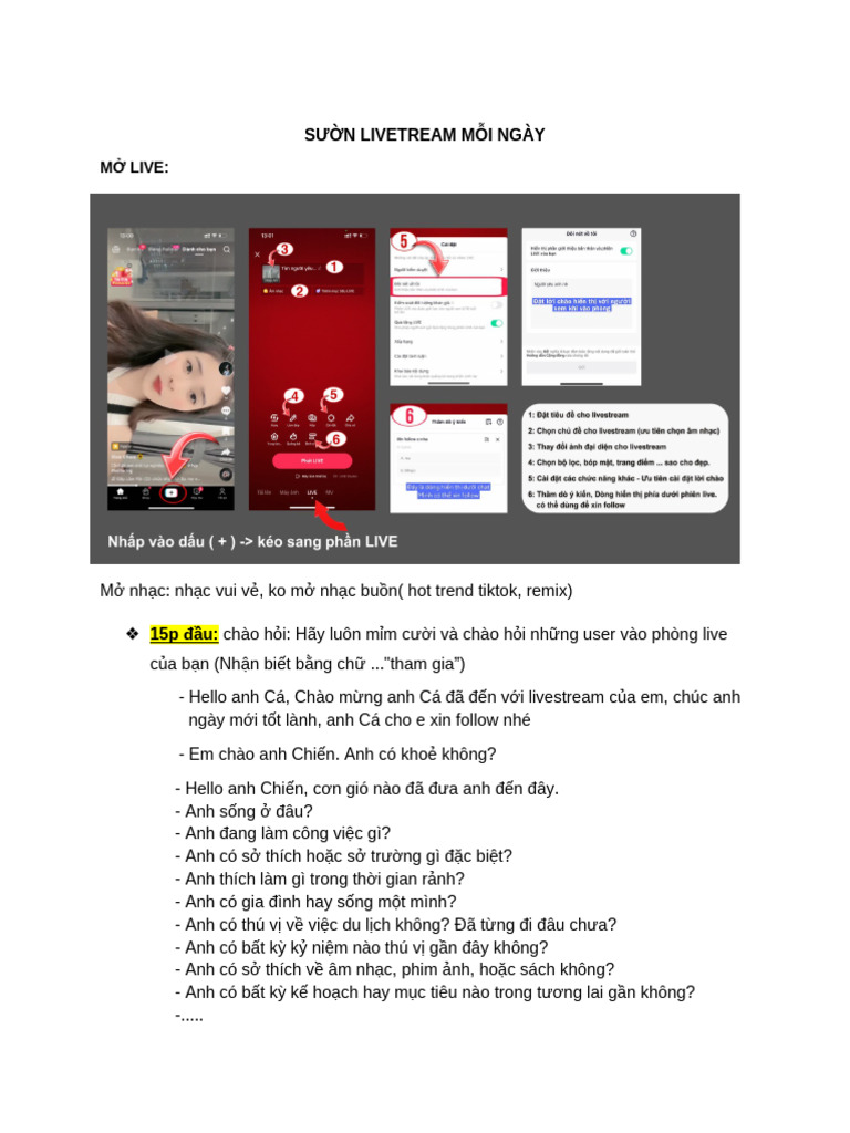 Sườn Livestream | PDF