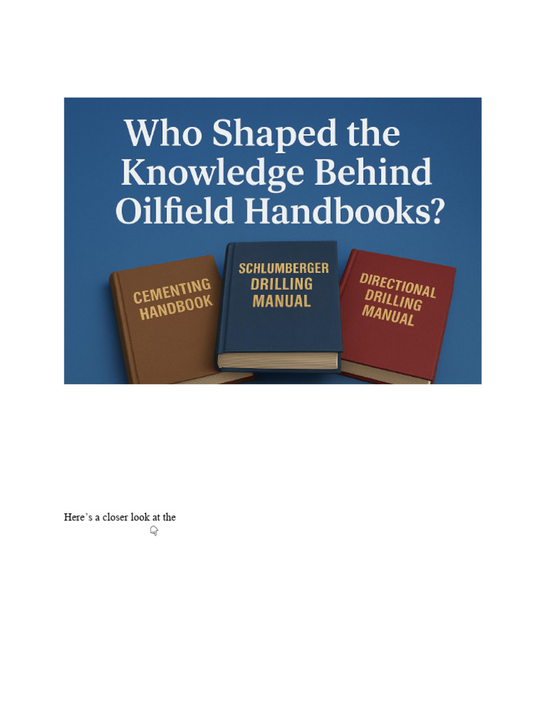Evolution of Oilfield Handbook Knowledge | PDF | Petroleum Reservoir ...
