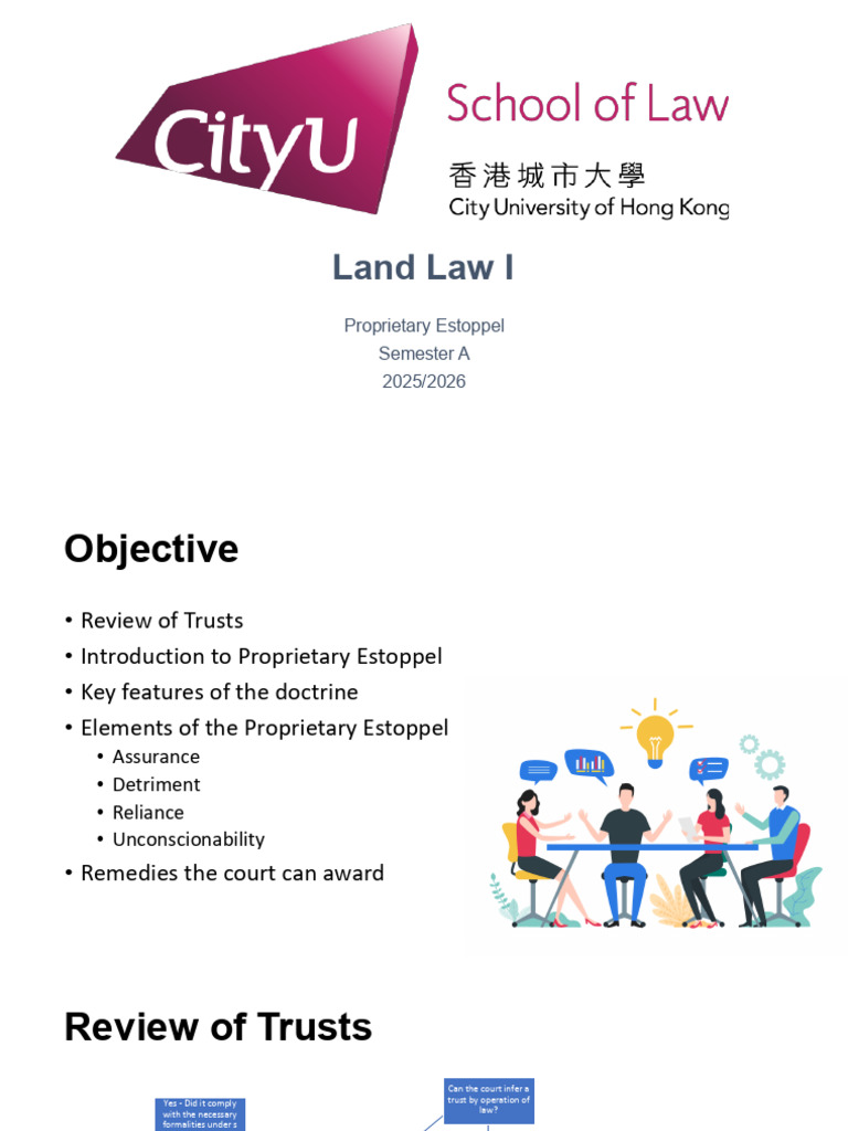 Understanding Proprietary Estoppel Elements | PDF | Estoppel | Private Law