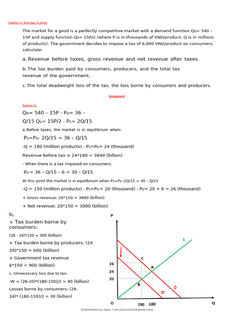 đề k57 | PDF | Taxes | Tax Incidence