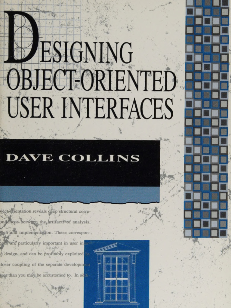 Designing Object-Oriented Interfaces | PDF | Graphical User Interfaces ...