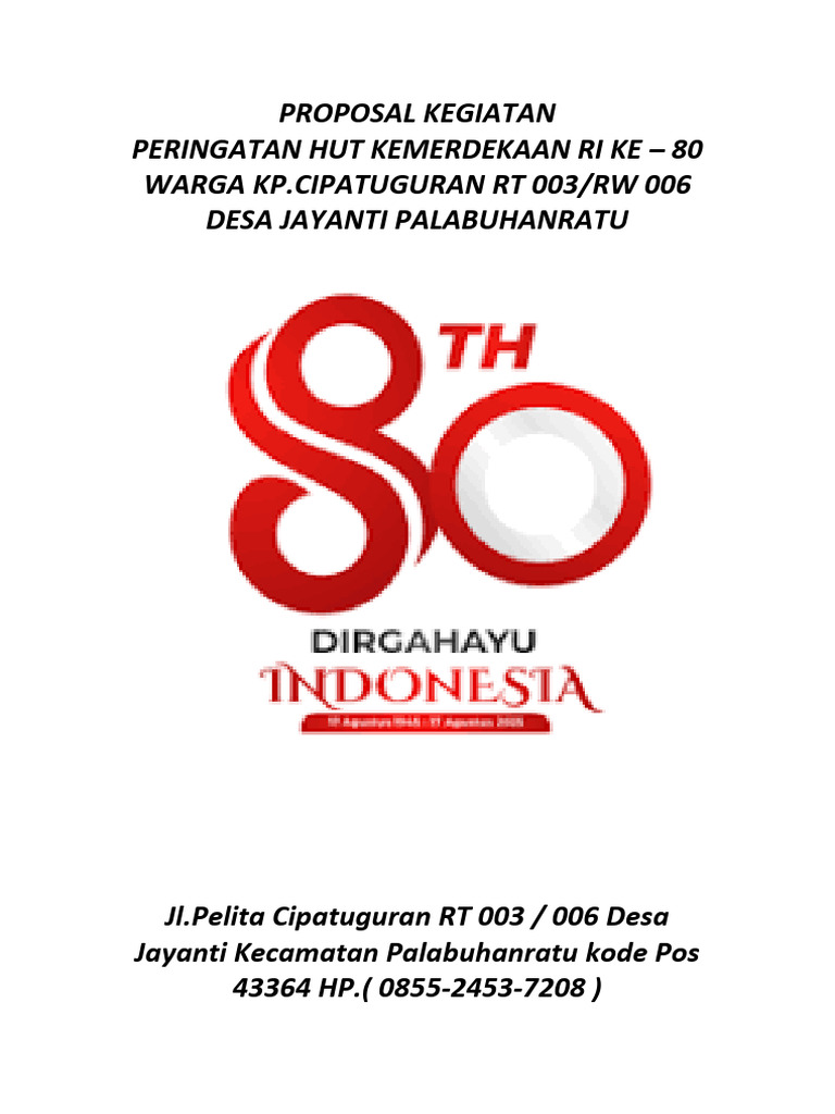 Proposal RT 03 17 Agust | PDF