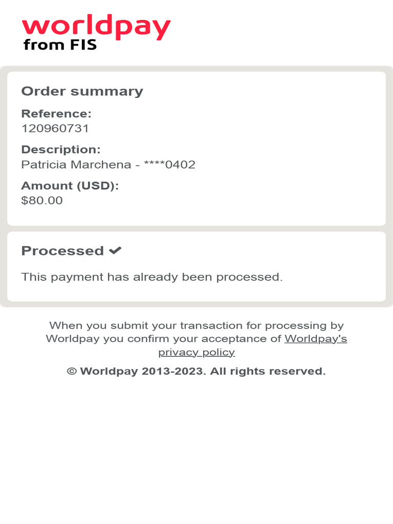 Your Transaction Has Already Been Completed | PDF