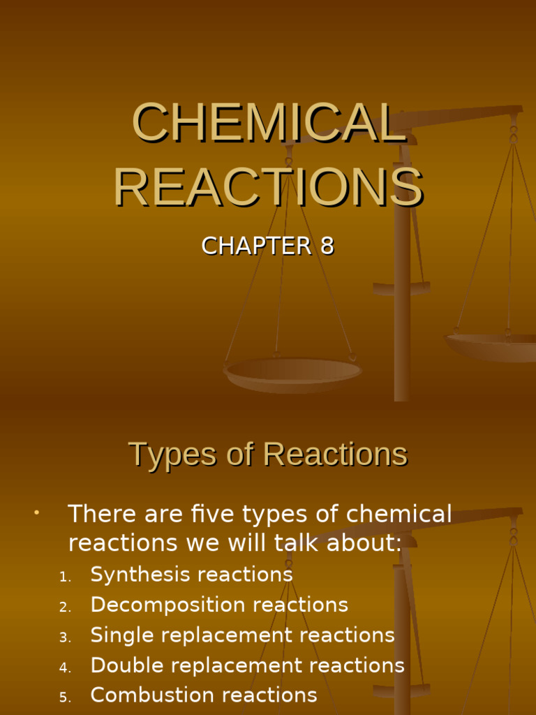 PP Chemical Reactions | PDF | Chemical Reactions | Combustion