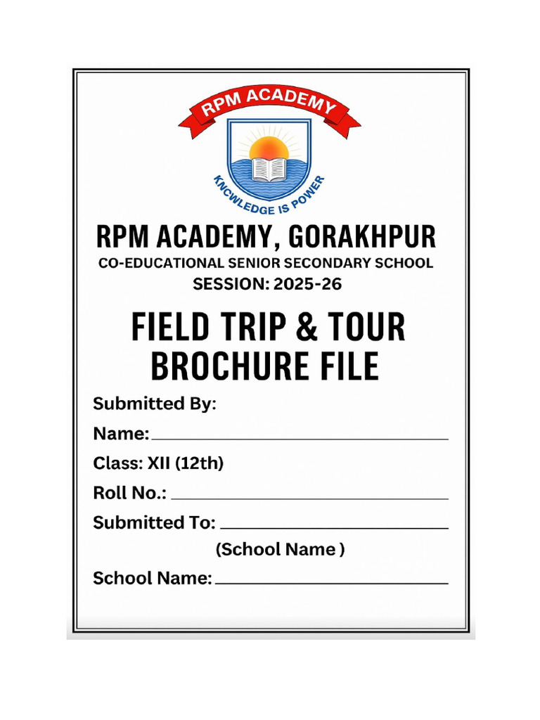 Field Trip & Tour Brochure | PDF | Tourism | Pilgrimage