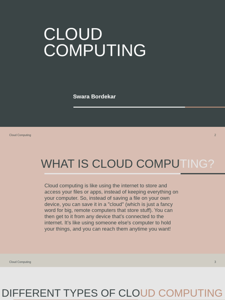 Cloud Computing | PDF | Cloud Computing | I Cloud