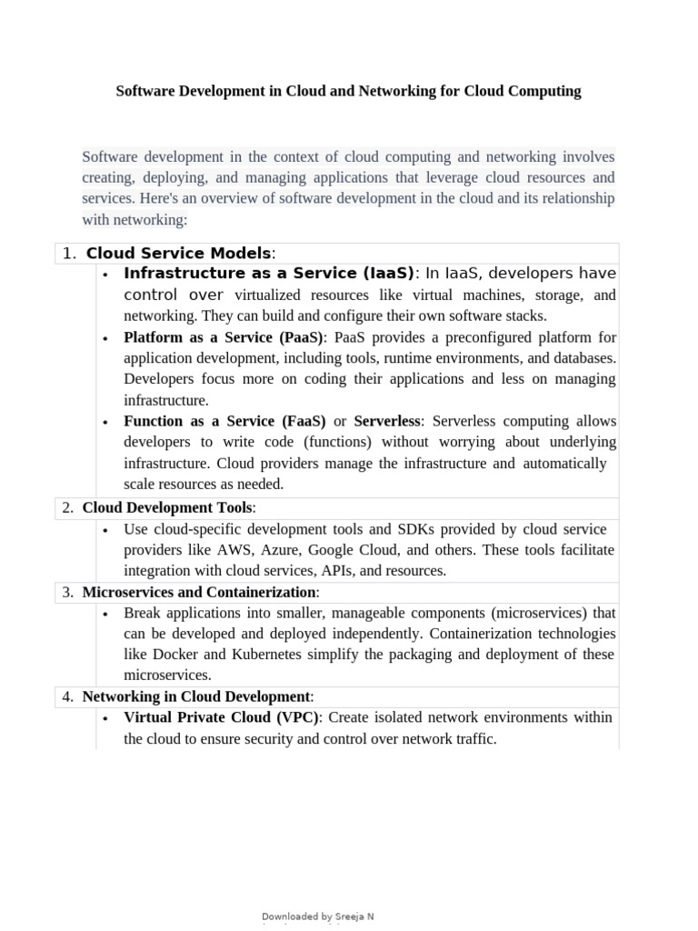 UNIT III PART II CC | PDF | Cloud Computing | Software As A Service