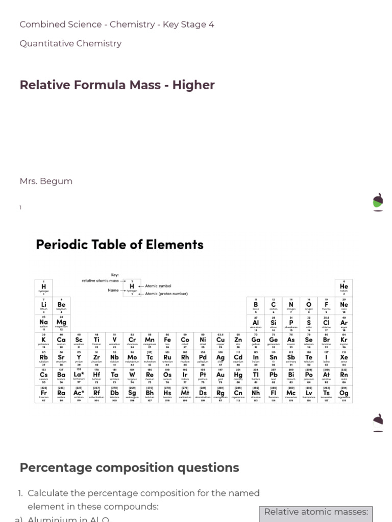 Combined Science Ks4 Lesson CHM Y10 U3 l2 | PDF | Chlorine | Calcium