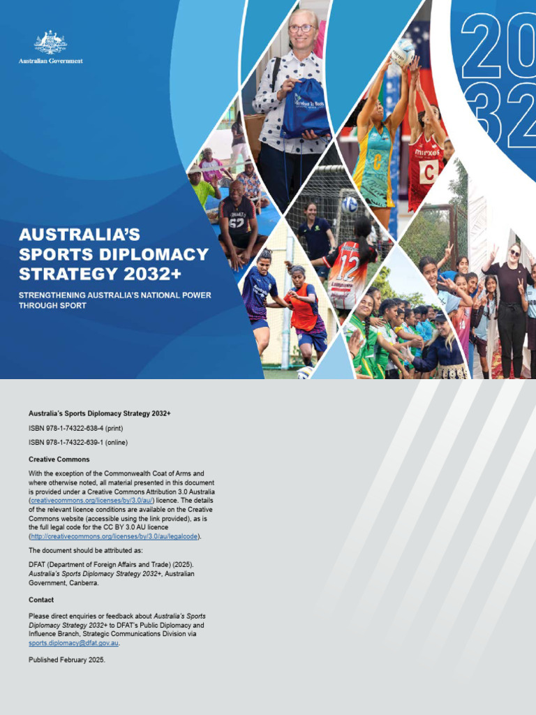 Australia’s Sports Diplomacy Strategy 2032+ | PDF | Australia | Sports