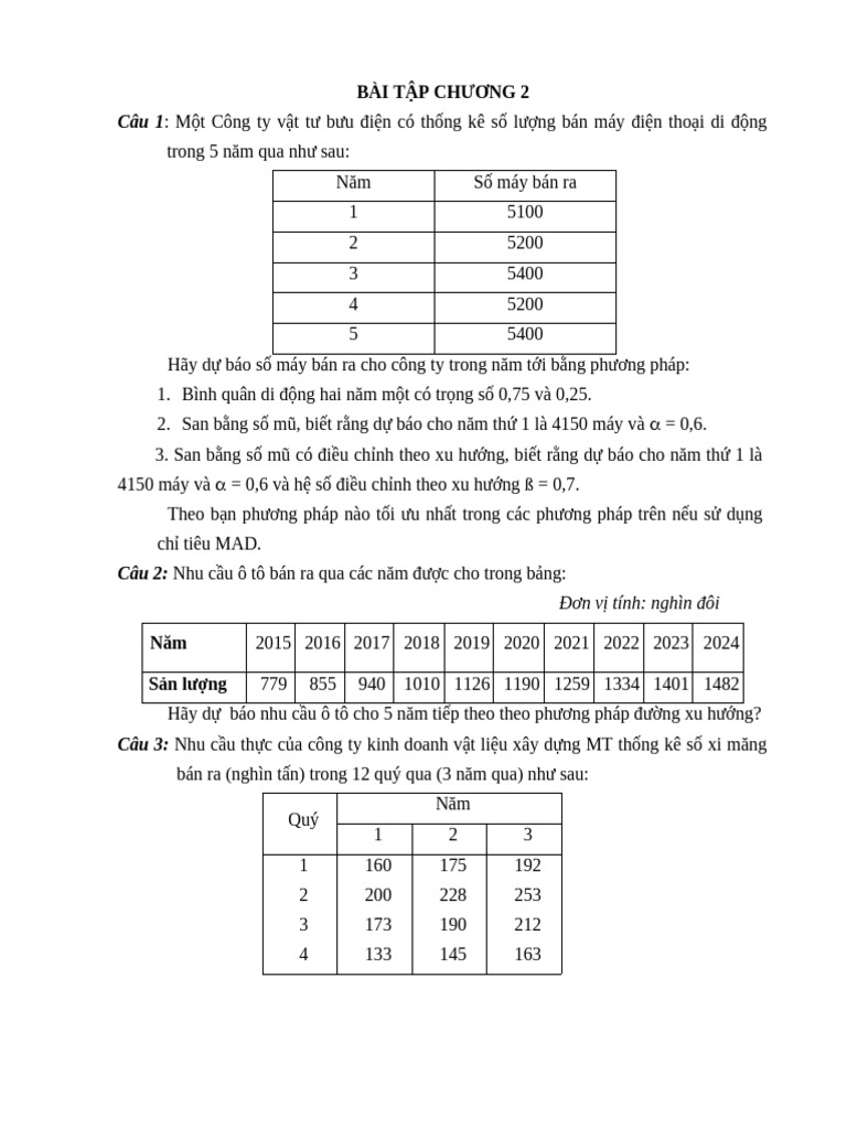 Bai Tap Chuong 2 | PDF