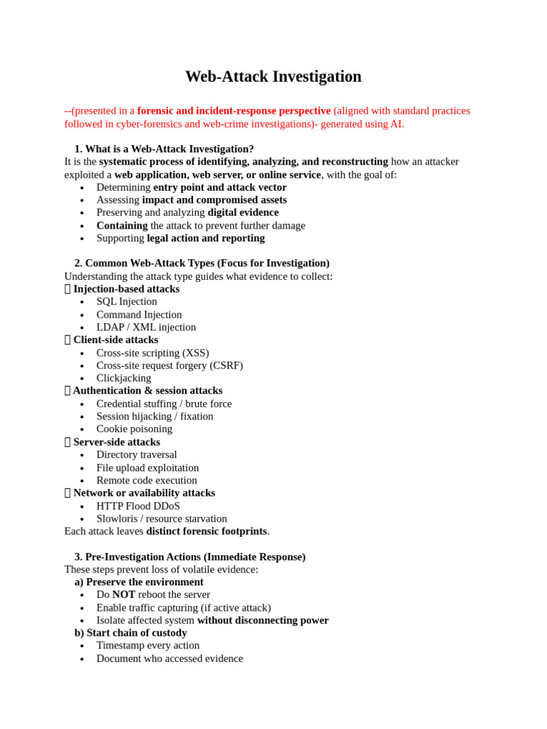 Cyber-Forensics-Case Studies -Web Attack Investigation-Detailed Format ...