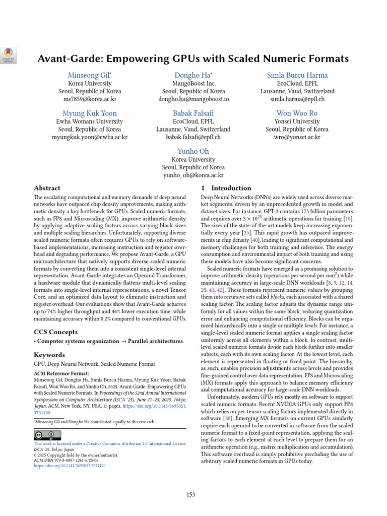 Avant-garde Gpu Scale Metadata Isca | PDF | Graphics Processing Unit | Deep Learning