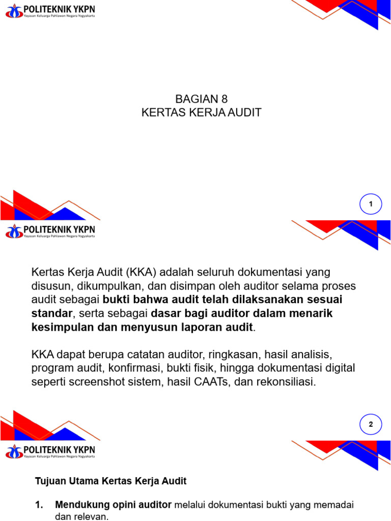 Kertas Kerja Audit | PDF