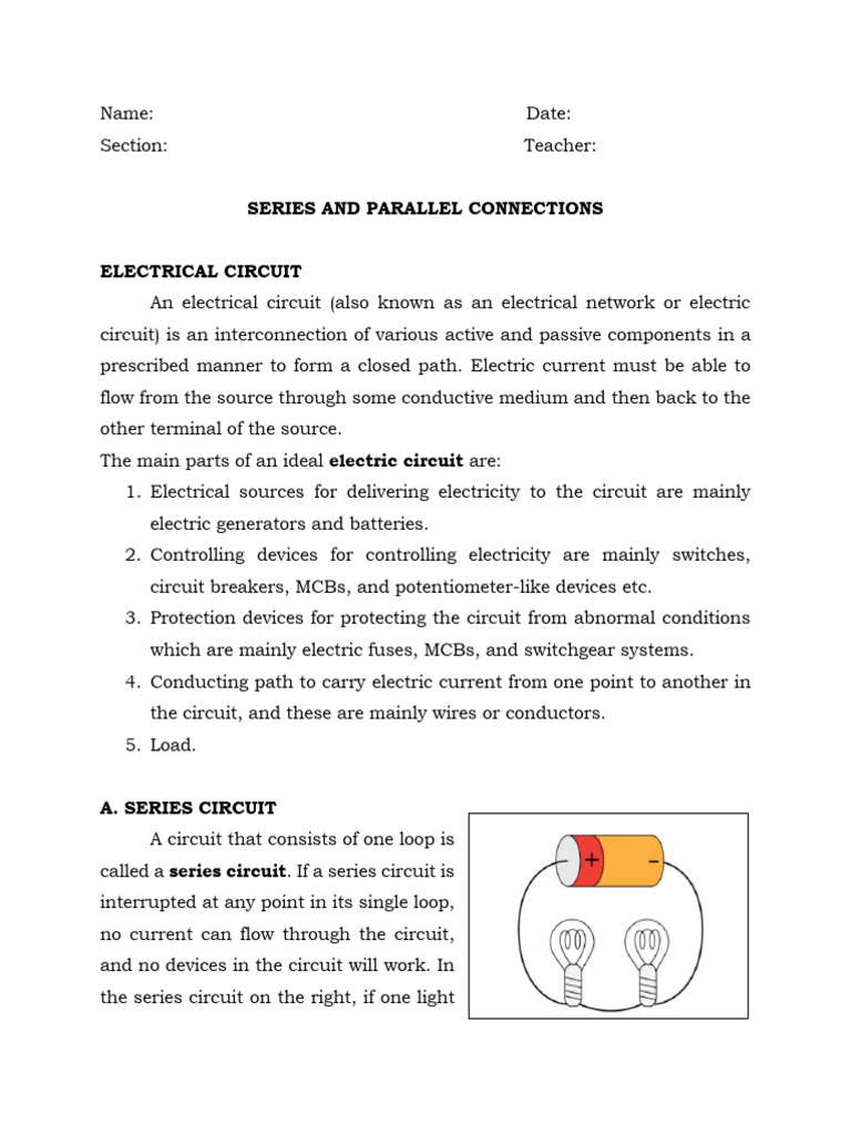 Series and Parallel With Answer | PDF | Series And Parallel Circuits ...