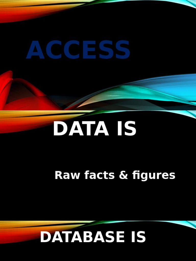 Understanding MS Access Databases | PDF