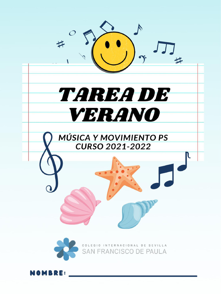 Y1 MÚSICA Tarea Verano | PDF