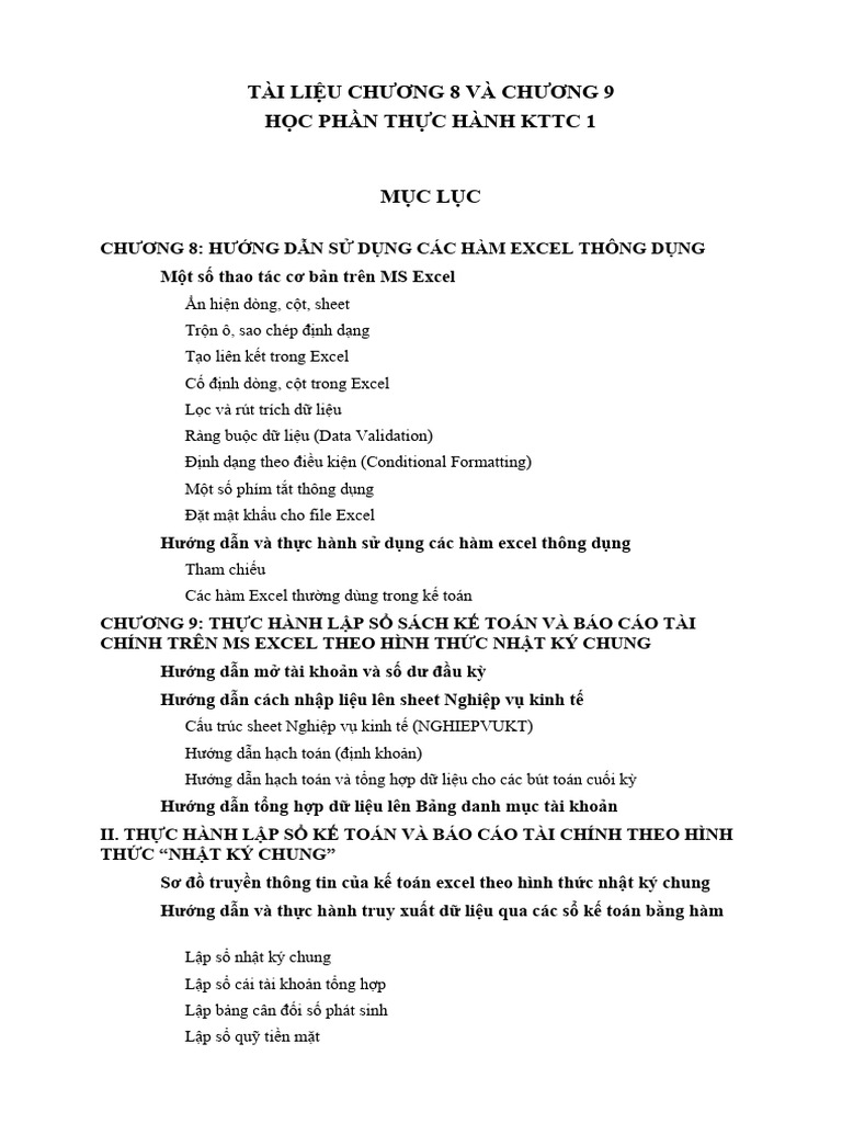 6. Tai Lieu Chuong 8 Va 9_th Kttc 1 | PDF