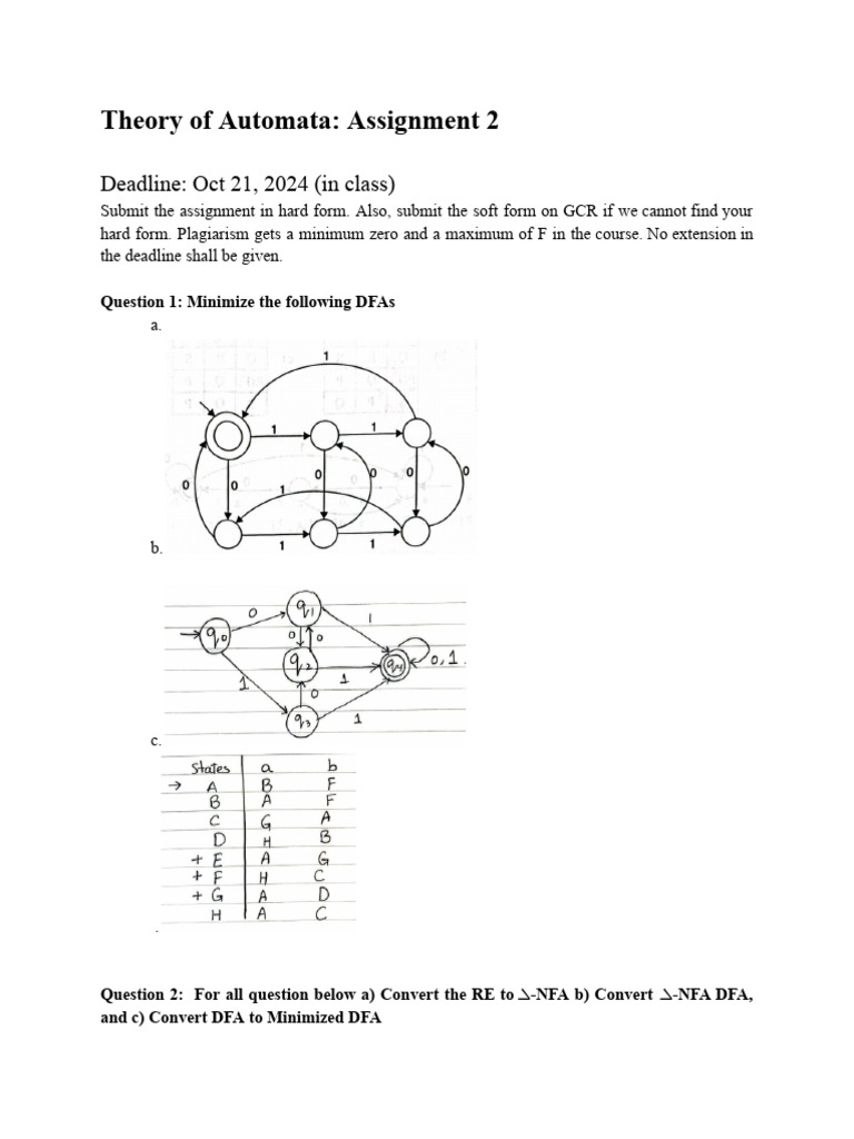 Automata A2 | PDF