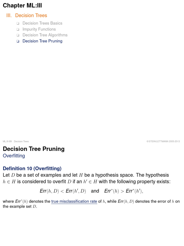 Unit en Decision Trees Pruning | PDF | Algorithms | Machine Learning