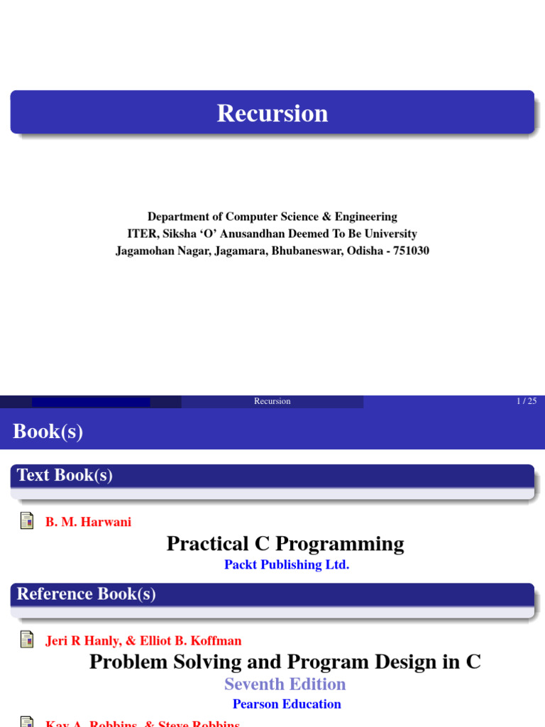 09_recursion_ppt | PDF | Parameter (Computer Programming) | Recursion