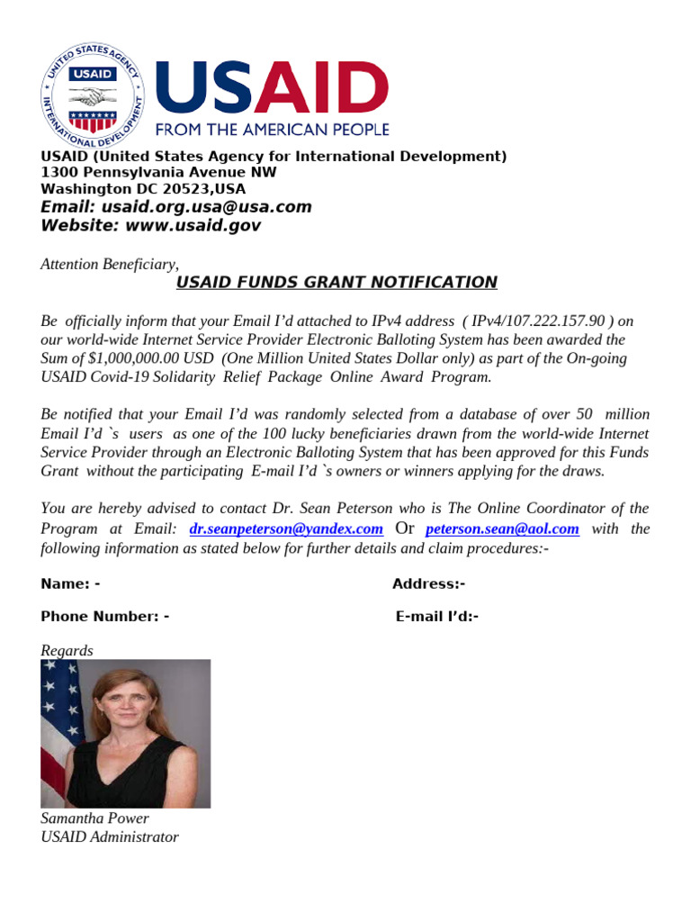 USAID Relief Package Notice 2 | PDF