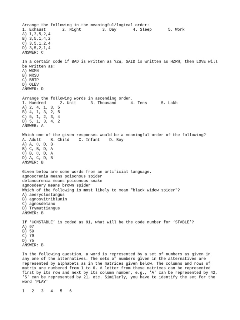 Alphabet Series, Coding - Decoding - 21-11-2025 | PDF