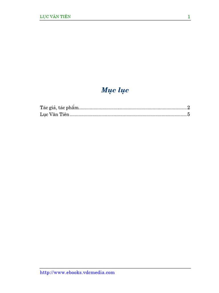 Luc Van Tien | PDF