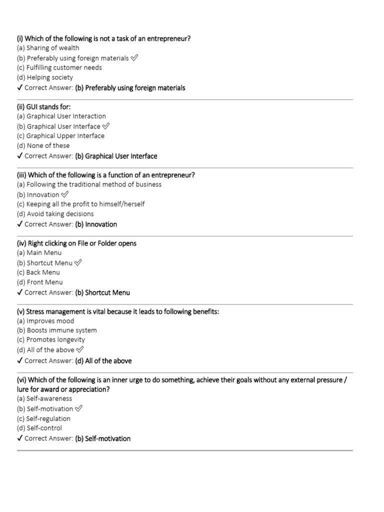 PDF 23 and 24 Questions | PDF | Behavioural Sciences | Psychology
