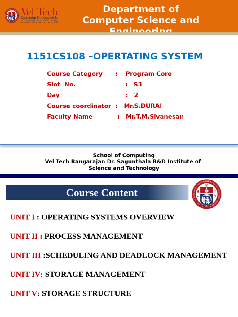 TTS3119- Unit 2 | PDF | Scheduling (Computing) | Process (Computing)