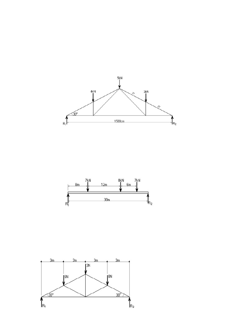 Bmed Unit 2 Problem Sheet Roof Truss, Beams Shear Force and Bending Moments | PDF | Beam ...