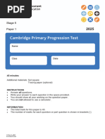 Grade 5 English Checkpoint Practice Paper | PDF