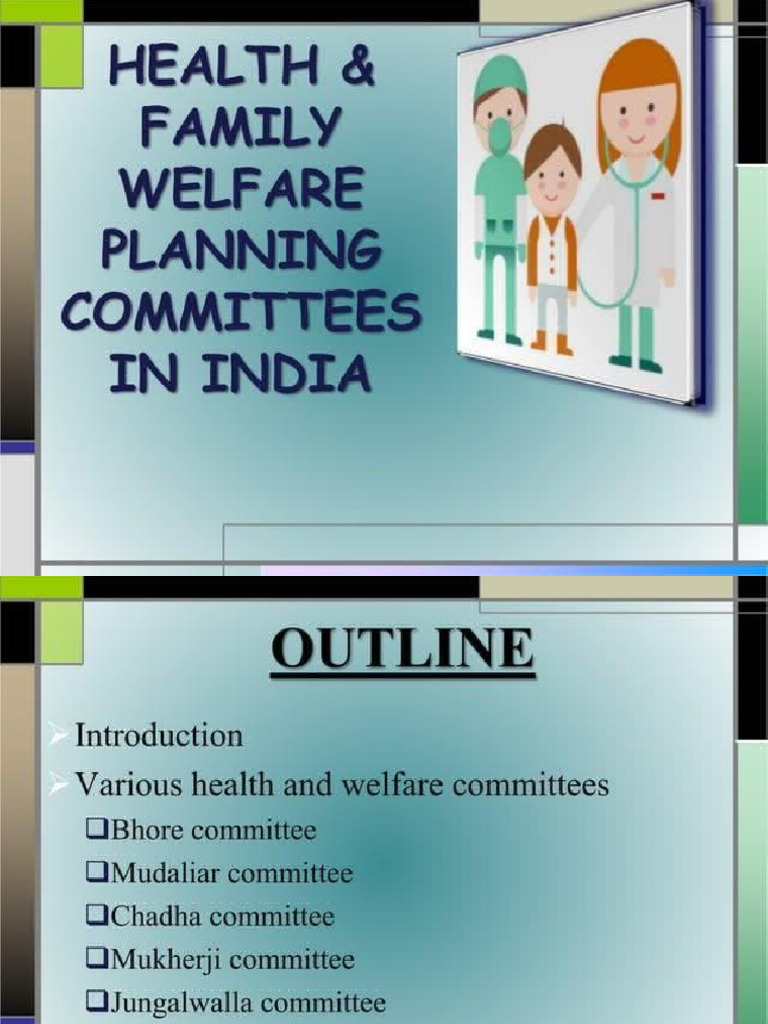 Various Health & Family Welfare Committes in India | PDF