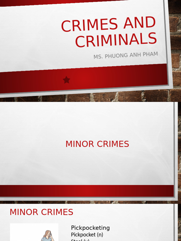 Overview of Minor and Major Crimes | PDF | Robbery | Burglary