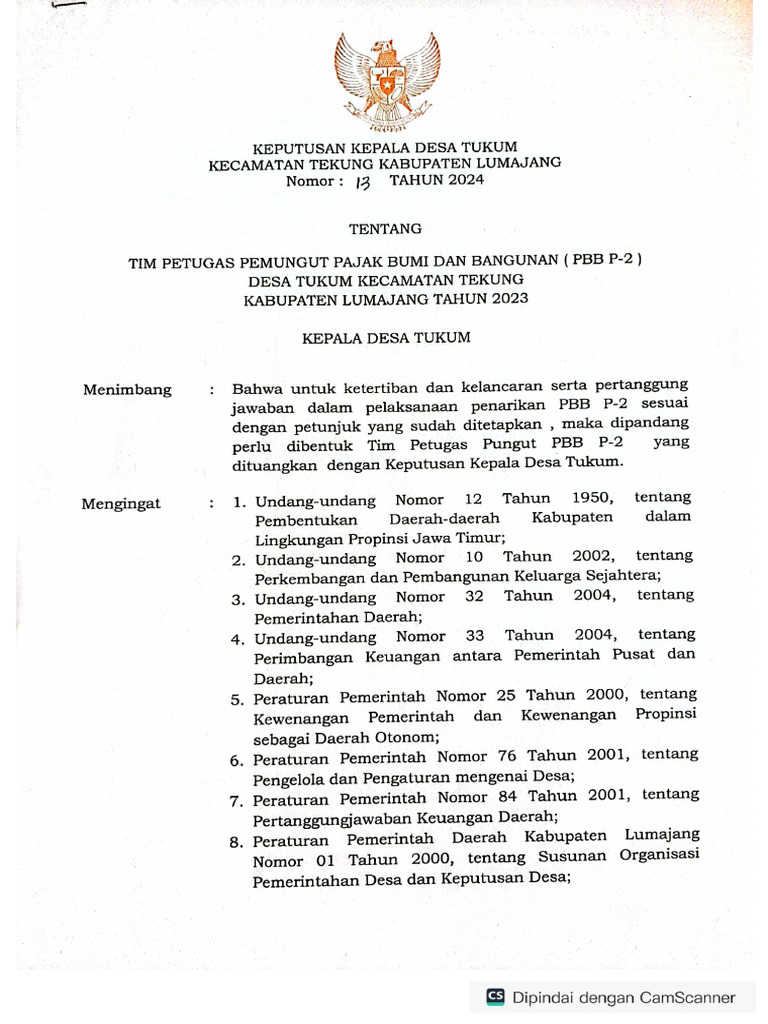 SK Tim Petugas PBB p2 2024 | PDF