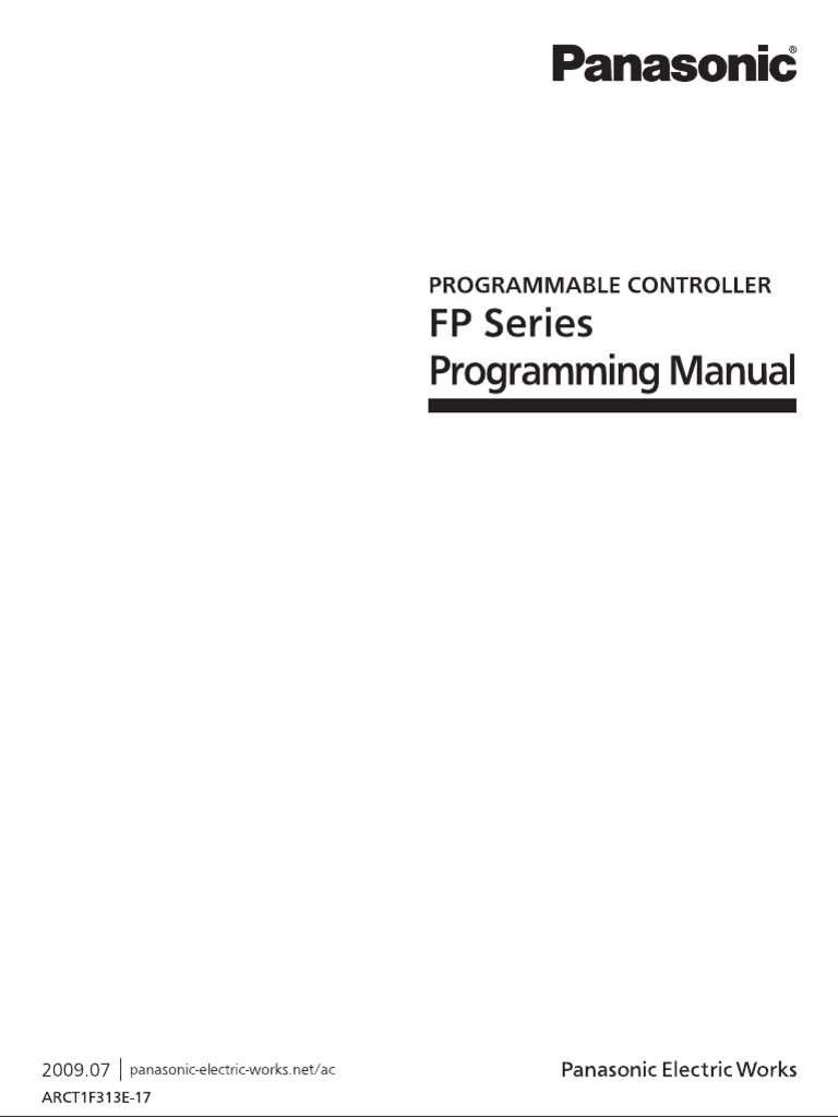 Panasonic FP PLC Manual | PDF | Digital Electronics | Digital Technology