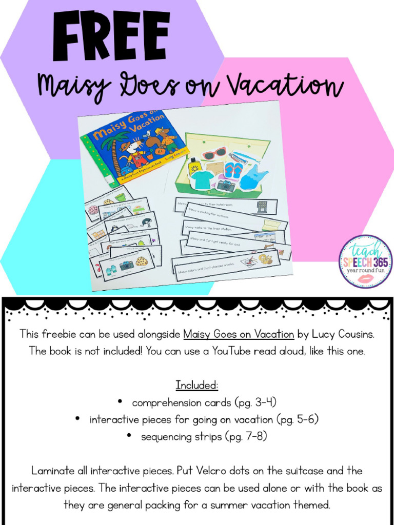 FREEMaisyGoesonVacationforSpeechTherapy-1 | PDF