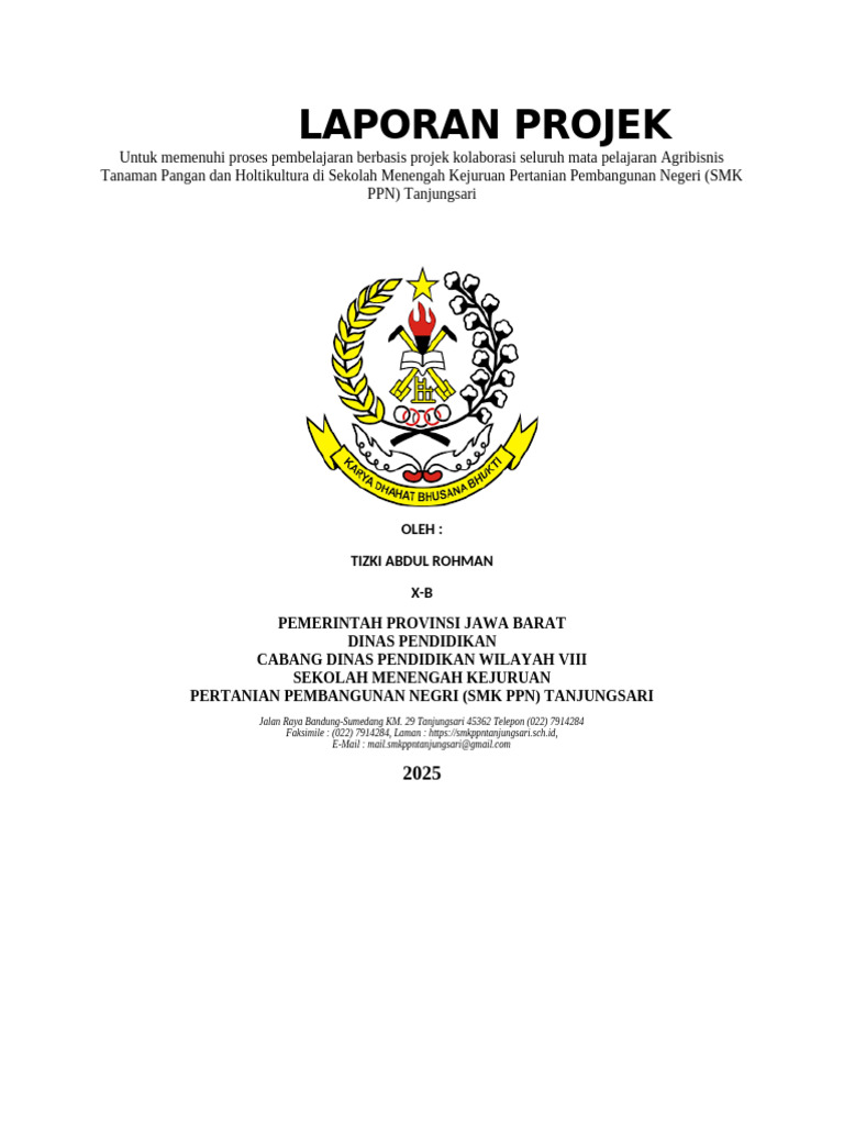 Budidaya Bayam: Laporan Projek Agribisnis | PDF