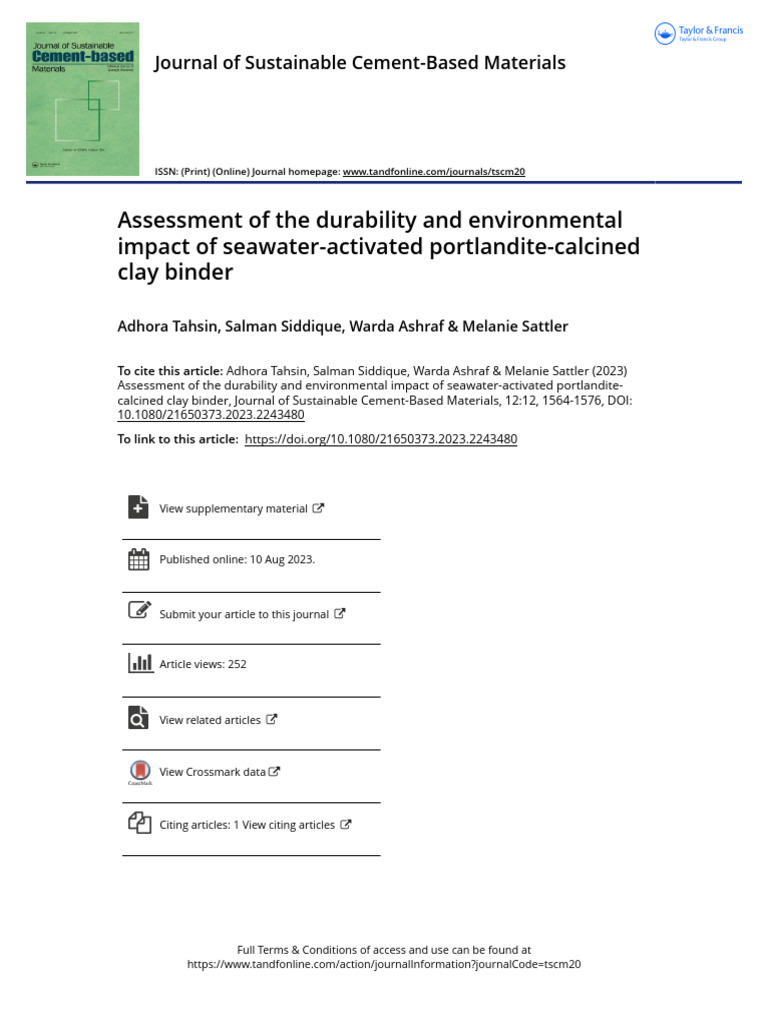 C9 - 2023 - Assessment of The Durability and Environmental Impact of ...