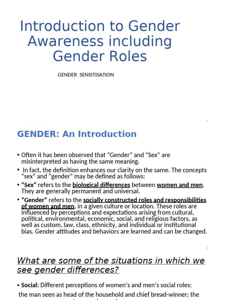 Understanding Gender Roles and Stereotypes | PDF | Gender Role | Gender ...